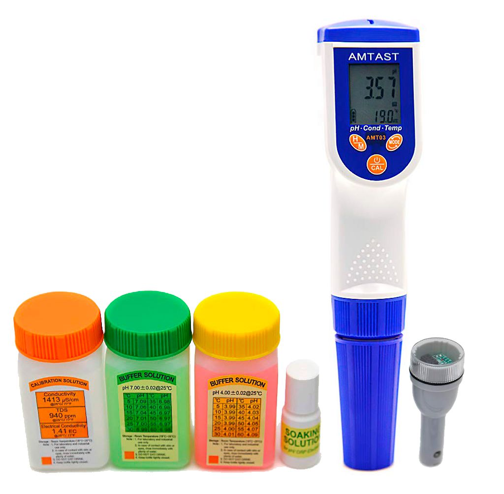 Купить Amtast AMT03 Прибор для измерения pH, EC, TDS, Salt, Temp ...